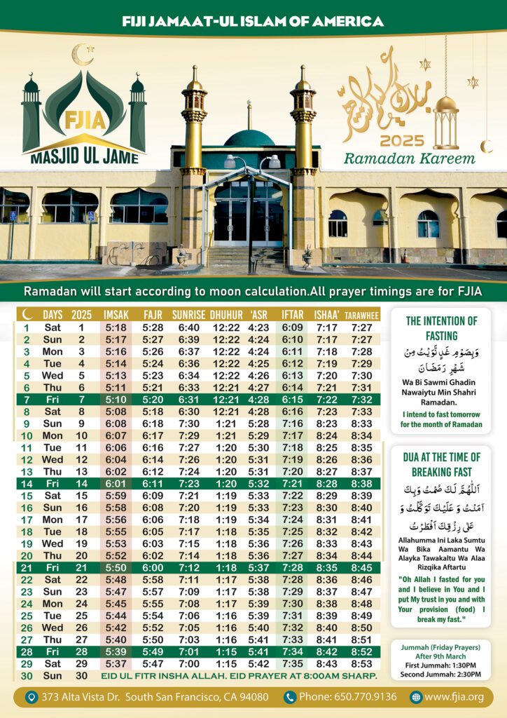 Fiji Jamaat Ul Islam of America | FJIA